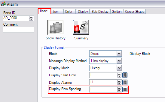 When setting up Alarms I select Border with Horizontal Lines and no ...